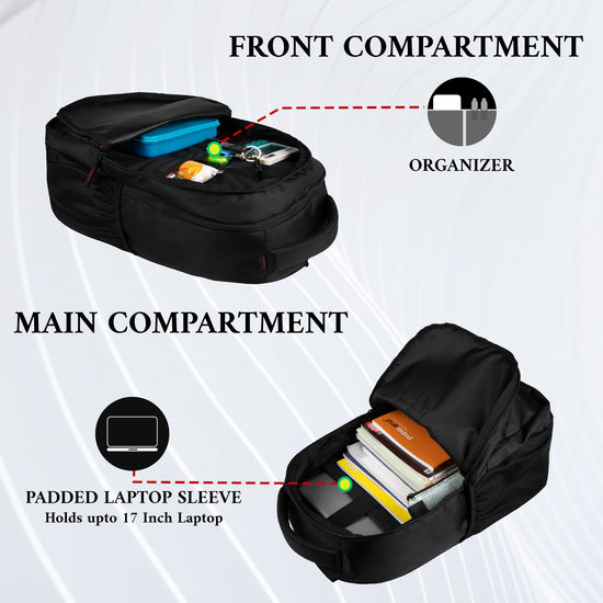 Oracle 24L Black Laptop Backpack – F Gear.in