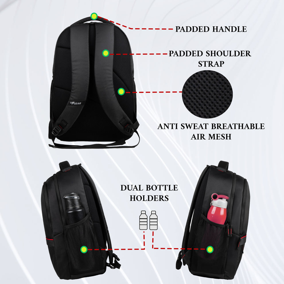 Oracle 24L Black Laptop Backpack – FGEAR.in